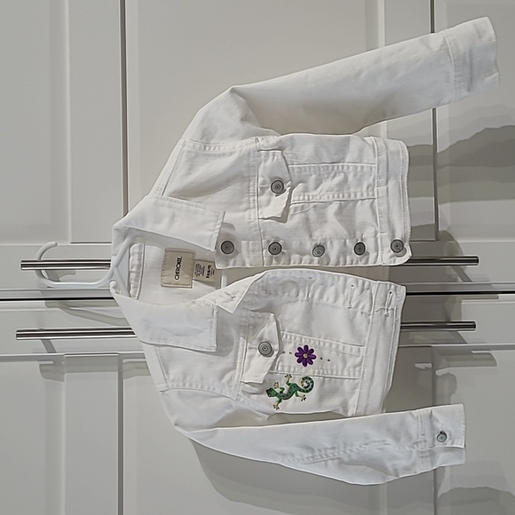 Cherokee | Jackets & Coats | Cherokee White Jean Girls Jacket Patches ...